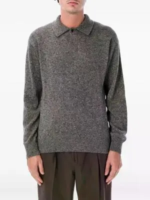 Auralee Cashmere Polo Shirt - Grey