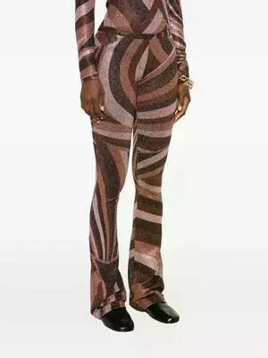 Emilio Pucci Iride-print Glitter-effect Trousers