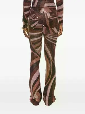 Emilio Pucci Iride-print Glitter-effect Trousers