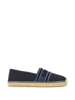 Gucci Logo-strap Canvas Espadrilles - Blue