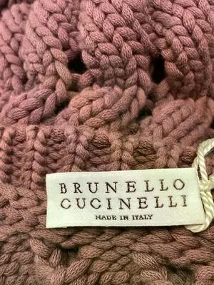 Brunello Cucinelli Open-work Knitted Top