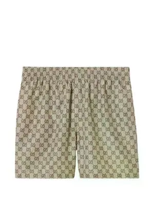Gucci Gg Supreme Swim Shorts - Neutrals