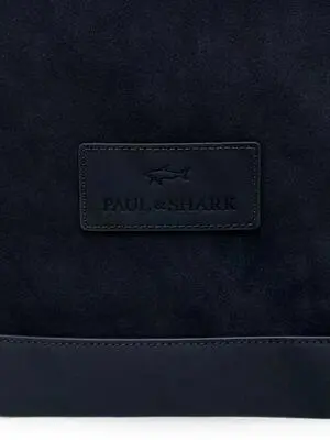 Paul & Shark Firenze Suede-panelled Leather Backpack