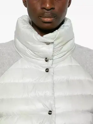 Herno Quilted Knit-sleeve Jacket