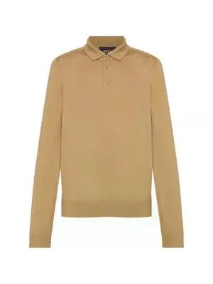BOSS Long-sleeve Knitted Polo Shirt