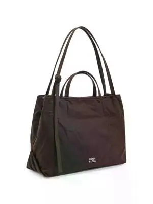 Bimba Y Lola Large Dark Coated Shopper Bag - Brown