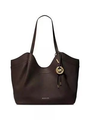 Michael Kors Logo-charm Pebbled Leather Tote Bag