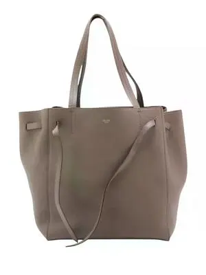 Celine 2000-2026 Small Leather Phantom Cabas Tote Bag - Grey