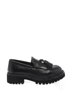 PAWELK'S Tassel-detail Chunky-sole Loafers - Black