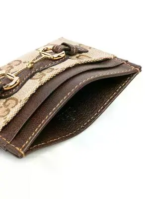Gucci Primavera Gg Supreme Horsebit Card Holder