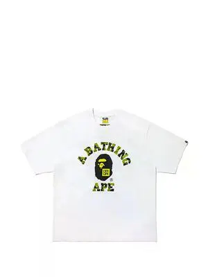 A BATHING APE X Cr7 Life College Logo-print T-shirt - White