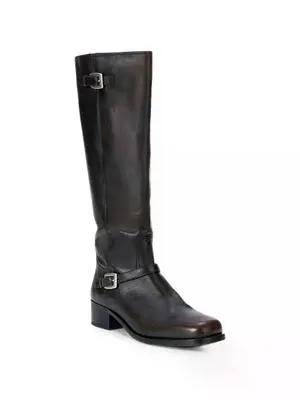 Staud Brooklyn Buckle-detail Knee-high Boots - Brown