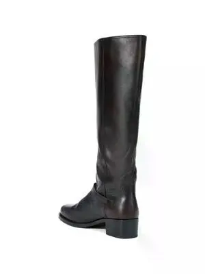Staud Brooklyn Buckle-detail Knee-high Boots - Brown