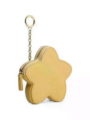 COCCINELLE Star-shape Leather Keyring - Yellow