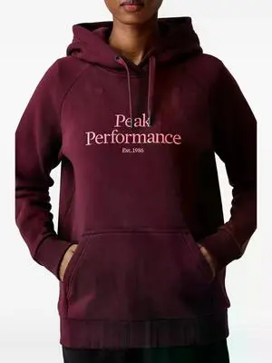 PEAK PERFORMANCE Logo-embroidered Drawstring Hoodie