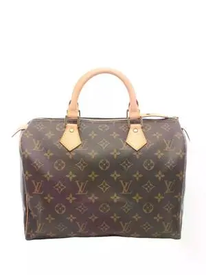 LOUIS VUITTON 2001 Monogram Speedy 30 Boston Bag