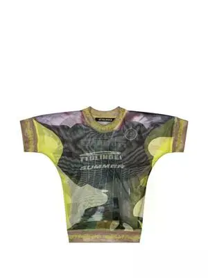 Ottolinger Graphic-print Mesh T-shirt