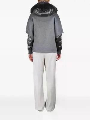 MOORER Hooded Coat - Grey