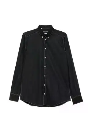 Dolce & Gabbana 2000s Contrast-stitch Shirt - Black