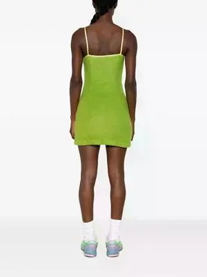 Dolce & Gabbana 2000s Logo-patch Spaghetti-strap Dress