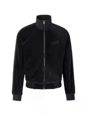 Rhude Velvet-effect Raglan-sleeve Sweatshirt - Black