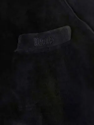 Rhude Velvet-effect Raglan-sleeve Sweatshirt