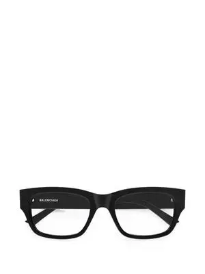 Balenciaga Rectangle-frame Glasses - Black