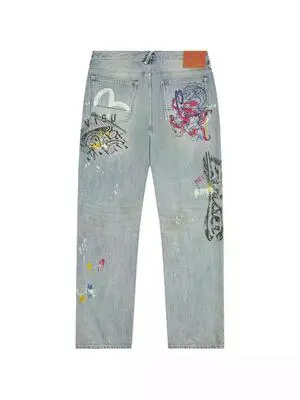 EVISU Fortune Hand-painted Jeans