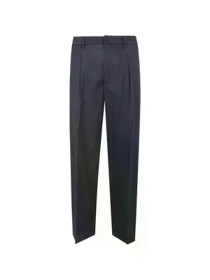 DUNST Pleated Tailored Trousers - Grey