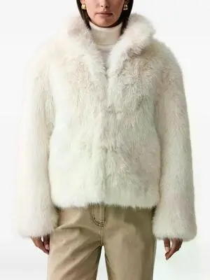 SILVIAN HEACH Oversized Faux-fur Jacket - Neutrals
