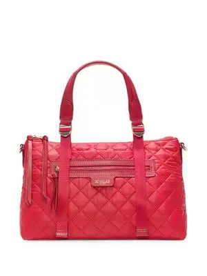 Mz Wallace Small Park Quilted Leather Tote Bag - Red