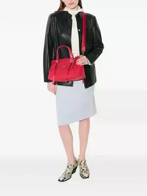 Mz Wallace Small Park Quilted Leather Tote Bag - Red