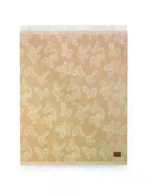 Etro Paisley Jacquard Throw Blanket - Neutrals