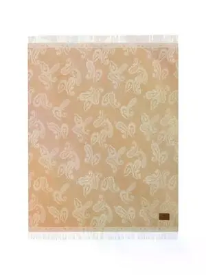 Etro Paisley Jacquard Throw Blanket - Neutrals