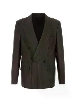 Gucci Pinstripe Double-breasted Blazer - Brown
