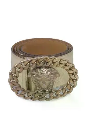 Versace Medusa Buckle Belt - Gold