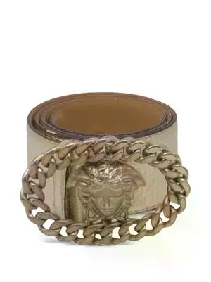 Versace Medusa Buckle Belt - Gold