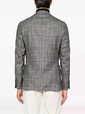 LARDINI Iconic Prince Of Wales Buttoned Blazer
