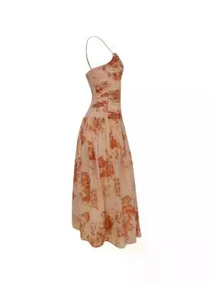 Zimmermann Cascadian Strapless Midi Dress