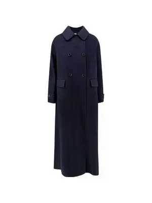 Aspesi Double-breasted Coat - Blue