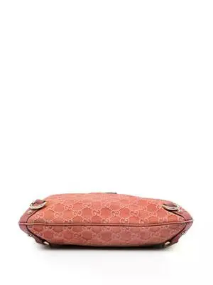 Gucci 2000-2015 Gg Suede Abbey D Ring Crossbody Bag