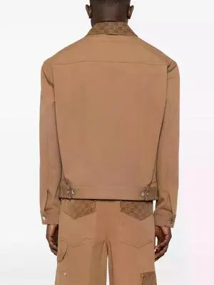 Gucci Patterned-collar Cotton Jacket