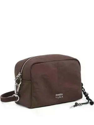 Bimba Y Lola Medium Mocha Nylon Crossbody Bag - Brown
