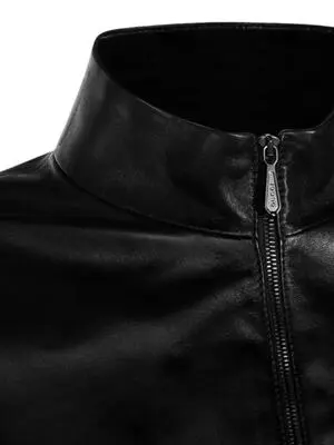Gucci Zip-up Leather Jacket - Black