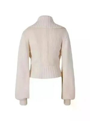 Zimmermann Ribbed-knit Zip-up Cardigan