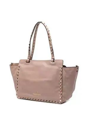 Valentino Garavani 2000-2017 Small Leather Rockstud Trapeze Satchel