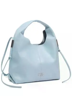 Bimba Y Lola Small Sky Leather Paper Bag - Blue