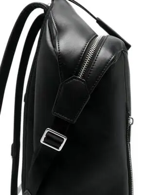 Paul Smith Signature Stripe Leather Backpack - Black