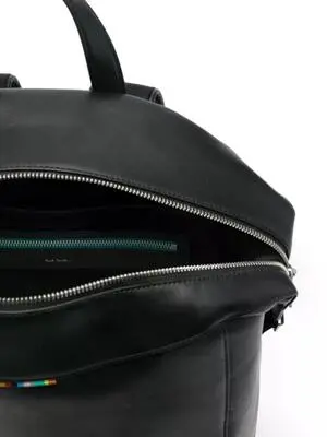 Paul Smith Signature Stripe Leather Backpack