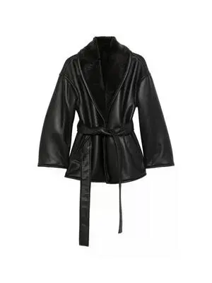 JOSEPH Manu Belted Coat - Black